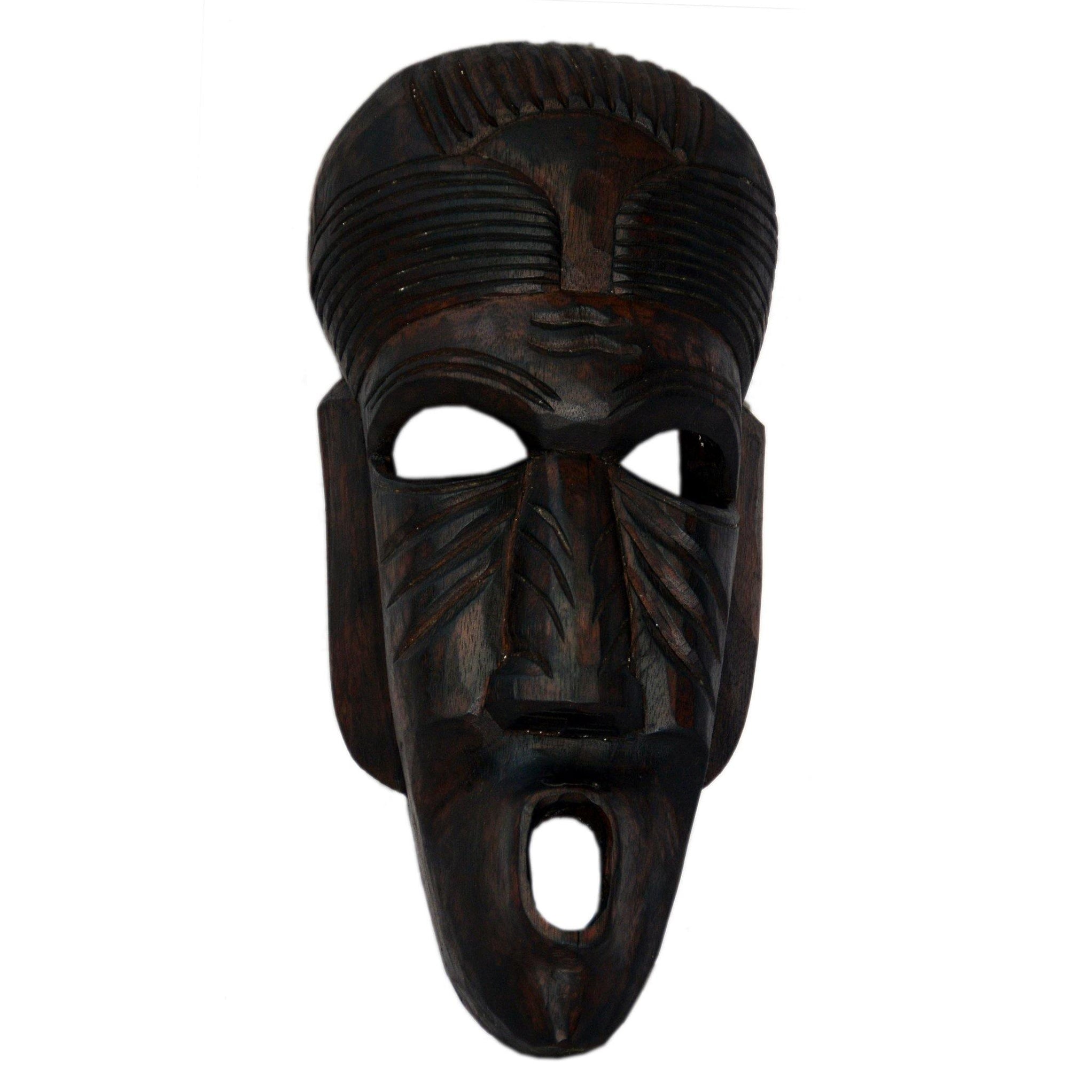 Tribal Philosopher Wooden Gambhira Wall Mask — TVAMI