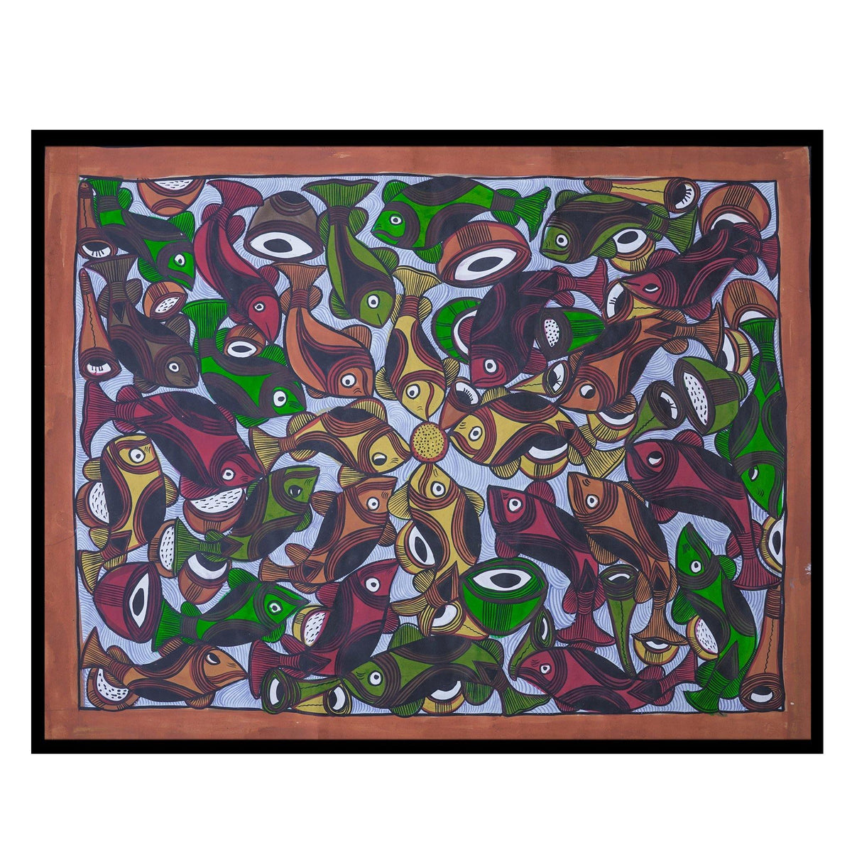 Katla Machher Biye (Fish Wedding) Patachitra Painting — TVAMI